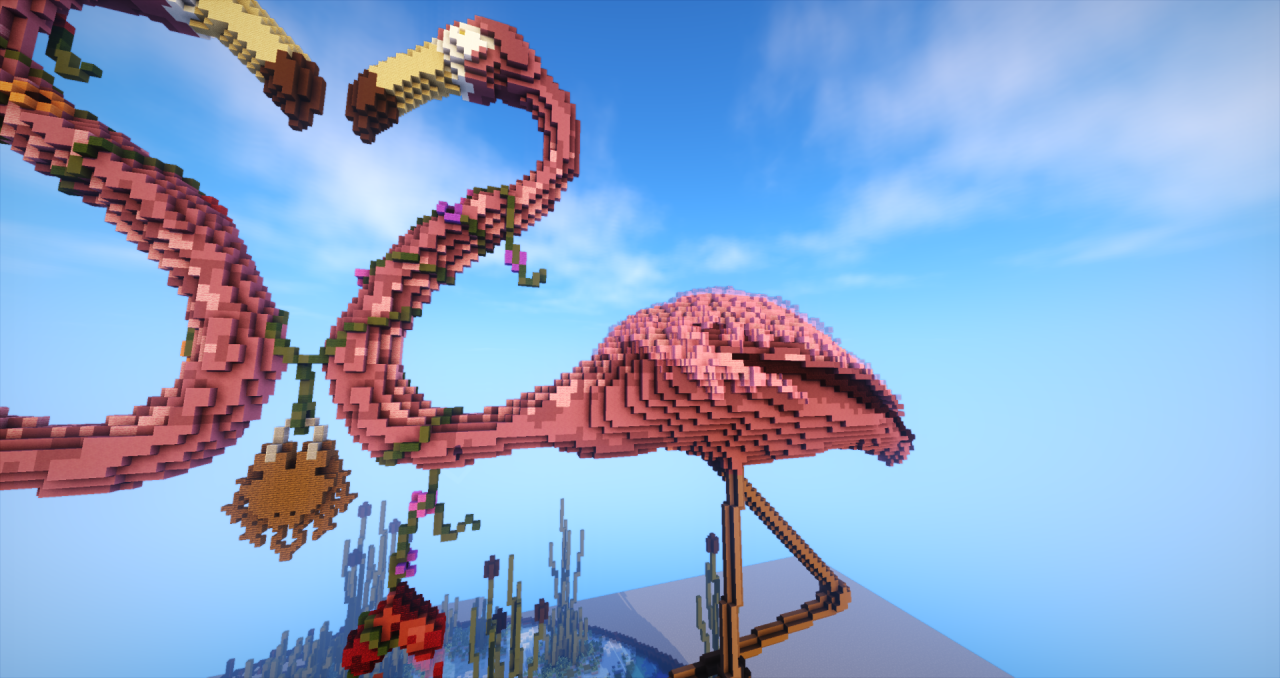 Valentine's Day Flamingo's Minecraft Map