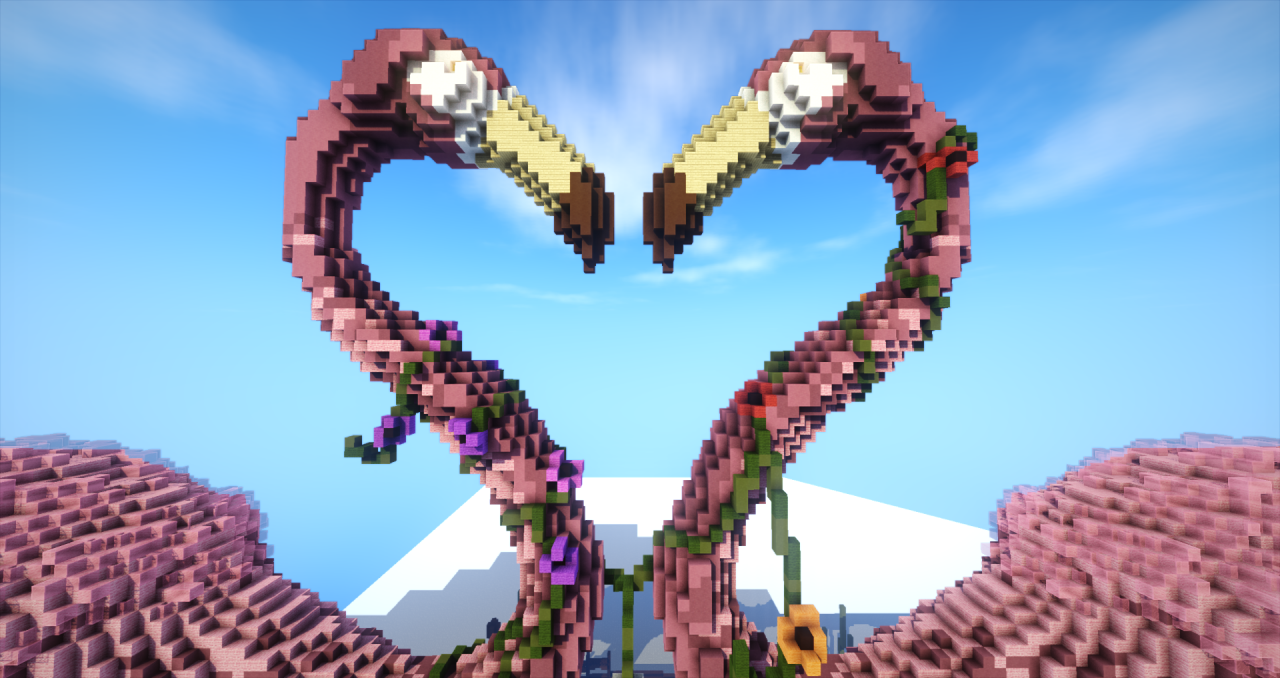 Valentine's Day Flamingo's Minecraft Map