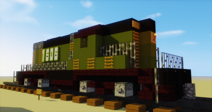 Burlington Northern EMD GP7 Diesel-Electric Locomotive Minecraft Map