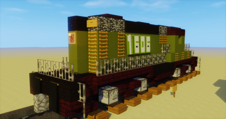 Burlington Northern EMD GP7 Diesel-Electric Locomotive Minecraft Map
