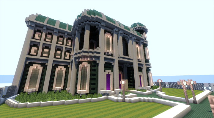 101x101 small hub -3 Portals- Minecraft Map