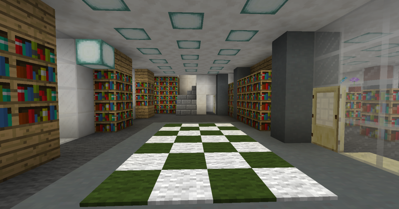 Neomodern Library Minecraft Map