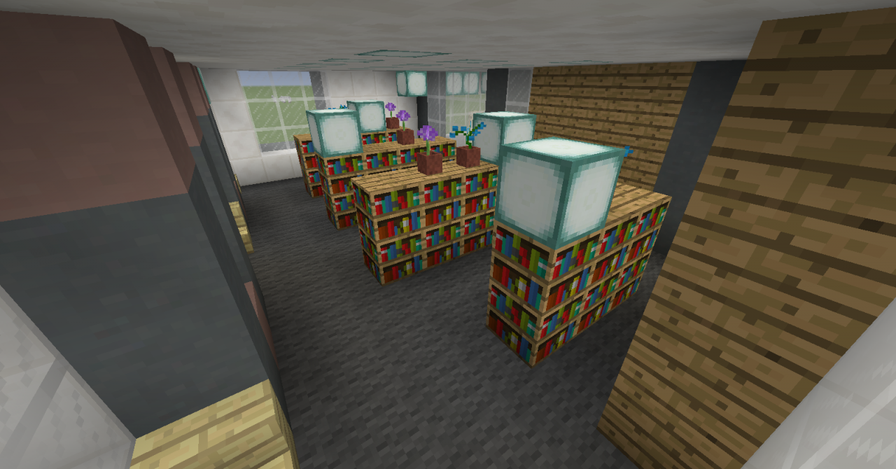 Neomodern Library Minecraft Map