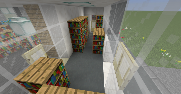 Neomodern Library Minecraft Map