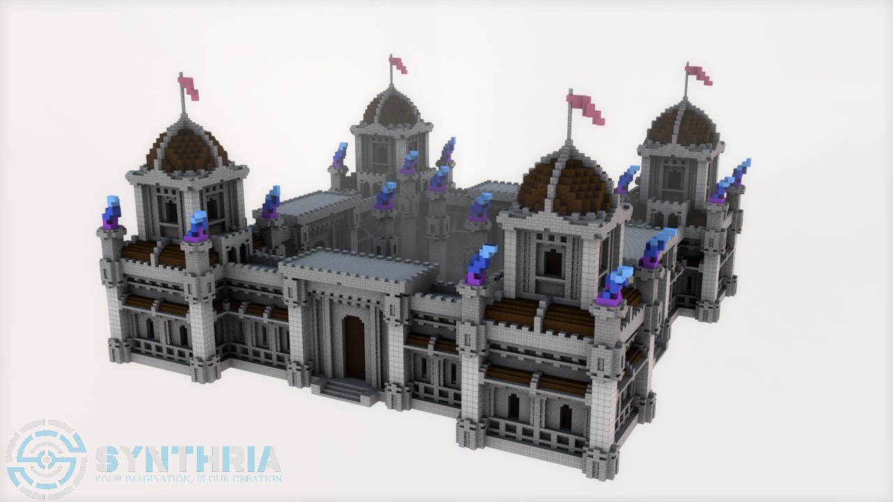 Small fantasy hub trial build Minecraft Map