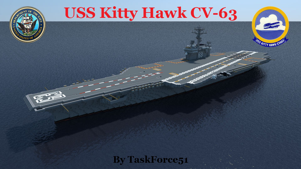 USS Kitty Hawk (CV-63) Minecraft Map