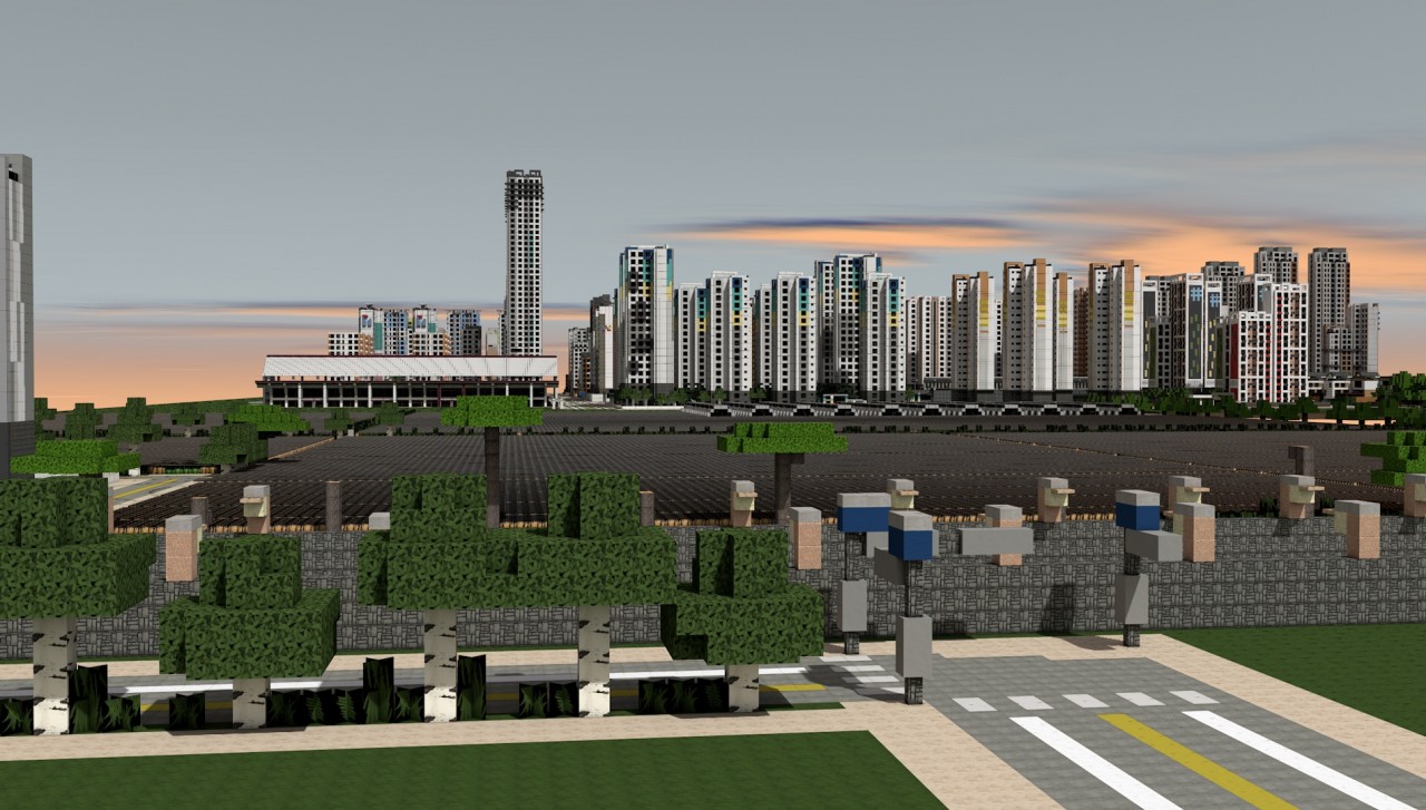 Korean-styled City Minecraft Map