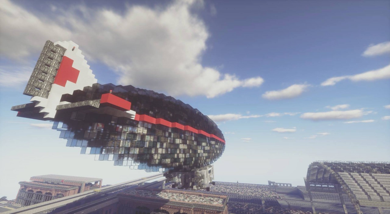 Modern Blimp / Zeppelin Minecraft Map