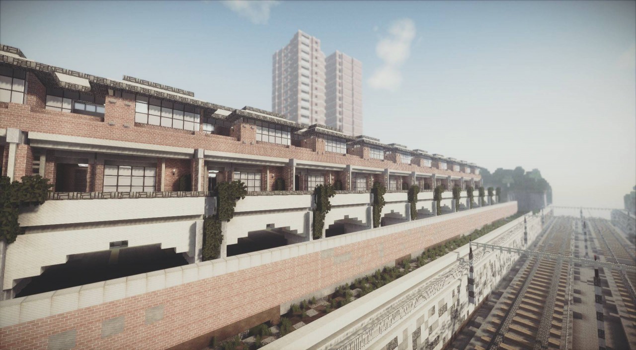 Realistic London-inspired Street Minecraft Map