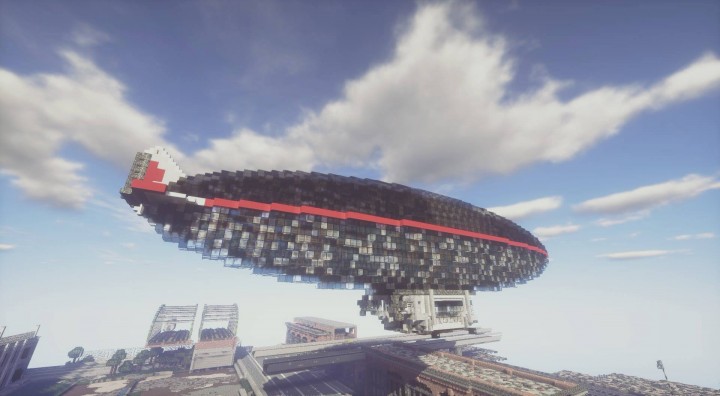 Modern Blimp / Zeppelin Minecraft Map