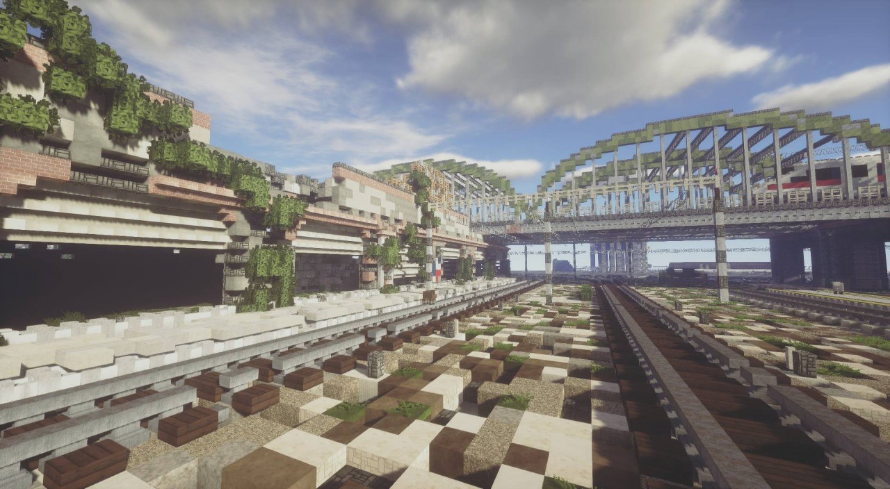 REALISTIC Train Depot Minecraft Map