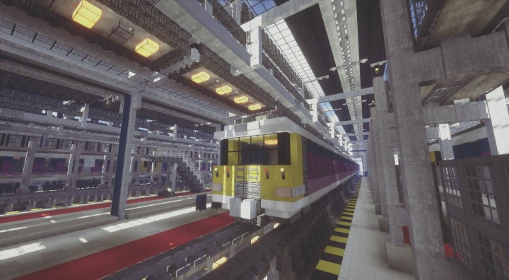 REALISTIC Train Depot Minecraft Map