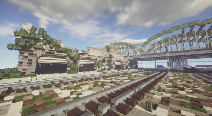 REALISTIC Train Depot Minecraft Map