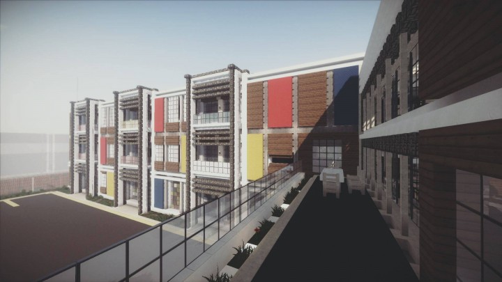 Realistic Warehouse => Modern Apartments Convertion Minecraft Map