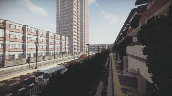 Realistic London-inspired Street Minecraft Map