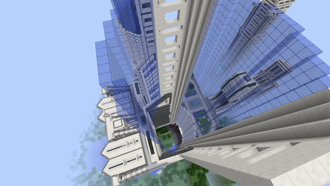SoonCraft SciFi City - Sti9nsky One-man-megabuild Minecraft Map