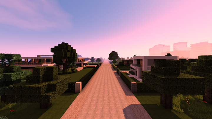 Minecraft Modern Suburb Minecraft Map