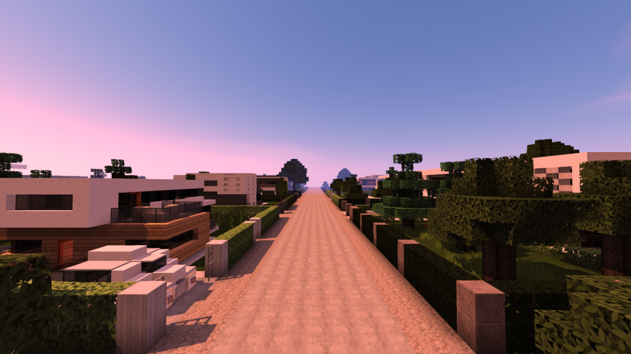 Minecraft Modern Suburb Minecraft Map