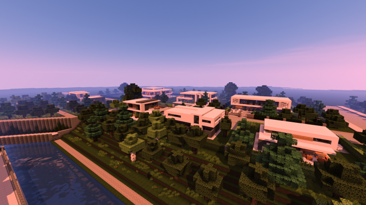Minecraft Modern Suburb Minecraft Project