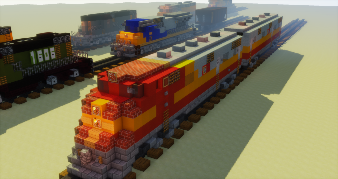 ATSF EMC E3A Diesel-Electric Locomotive Minecraft Map