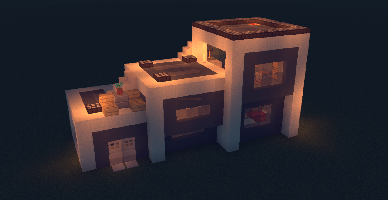 Modern house #1 (perfect base) Minecraft Map