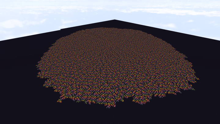 command: Rainbow maze Minecraft Map