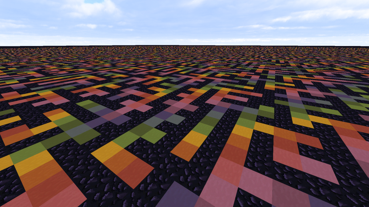 command: Rainbow maze Minecraft Map