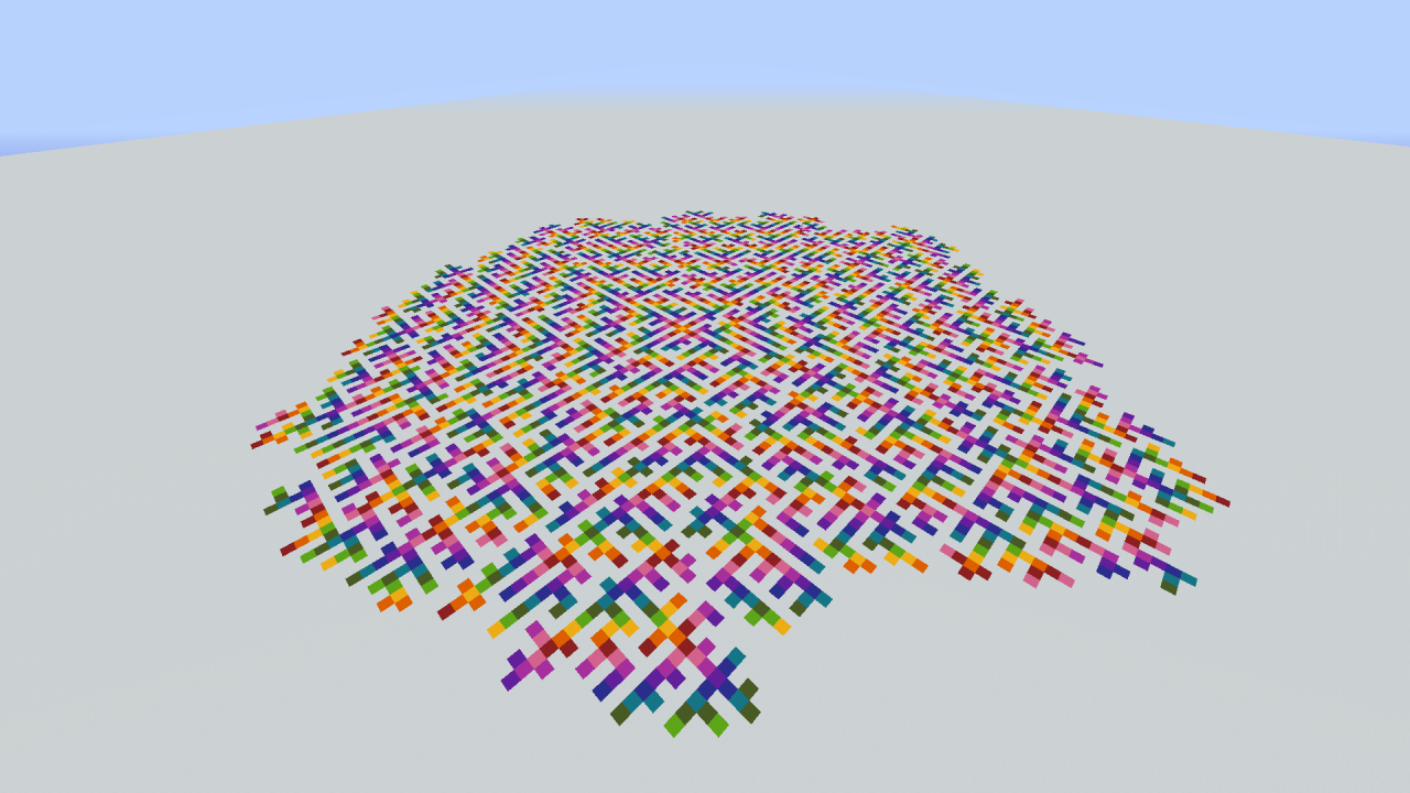 command: Rainbow maze Minecraft Map