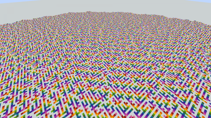 command: Rainbow maze Minecraft Map