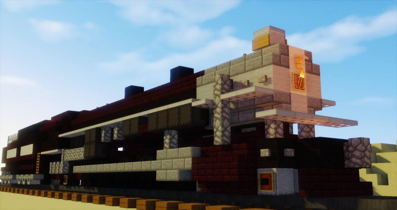 Southern Pacific 5021 4-10-2 Steam Locomotive Minecraft Map