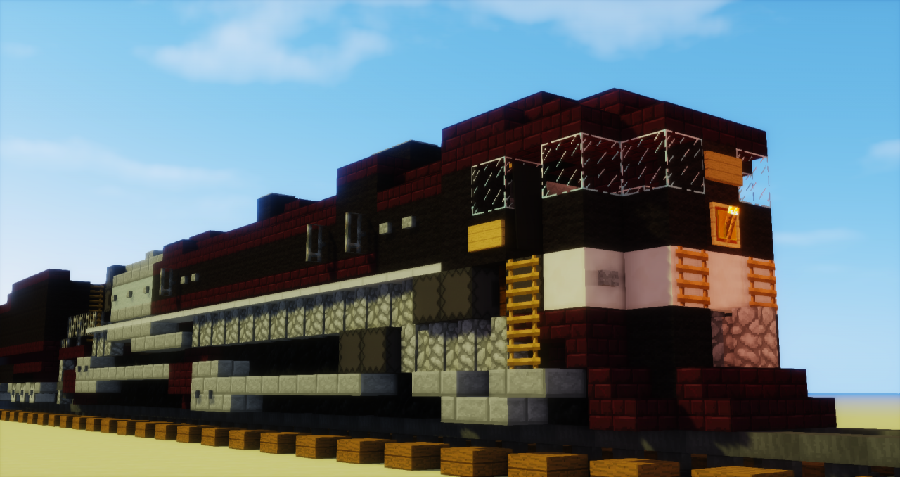 Southern Pacific AC-12 Cab Forward Steam Locomotive Minecraft Map