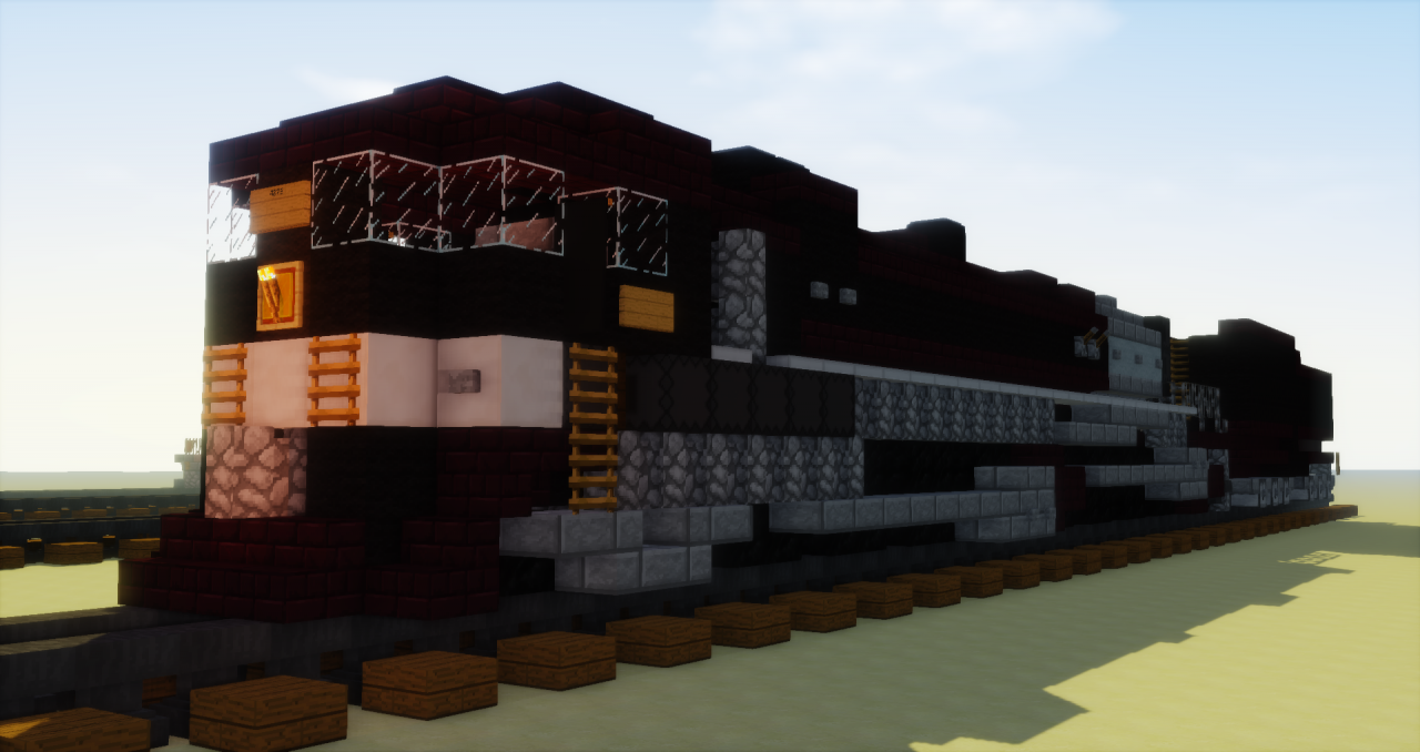 Southern Pacific AC-12 Cab Forward Steam Locomotive Minecraft Map