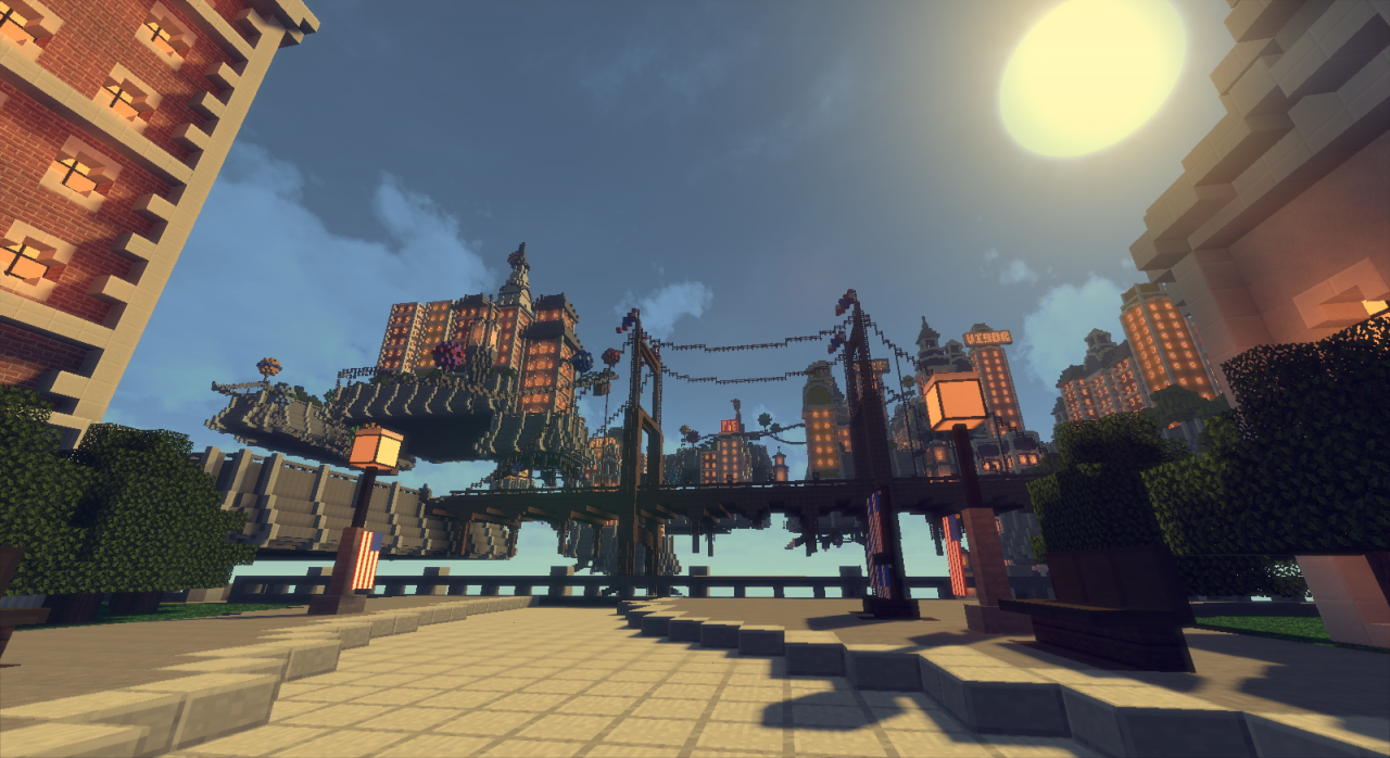 Bioshock Infinite (Columbia WIP) Minecraft Map