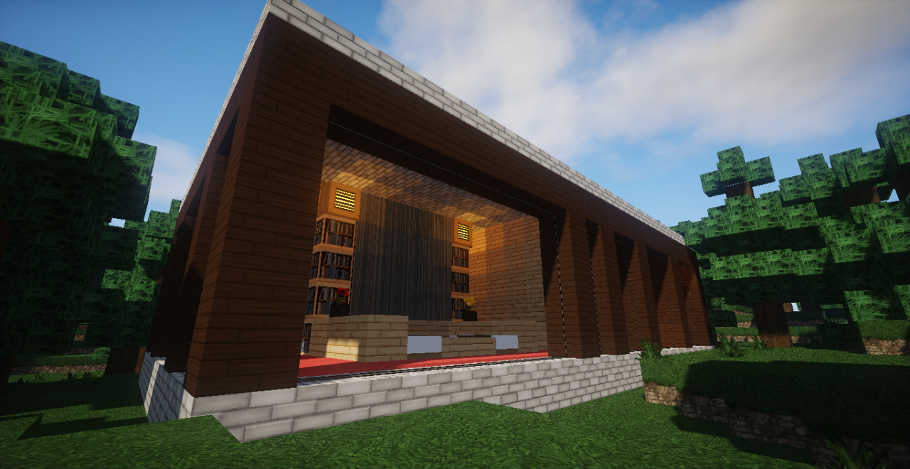 Modern Forest House Minecraft Map