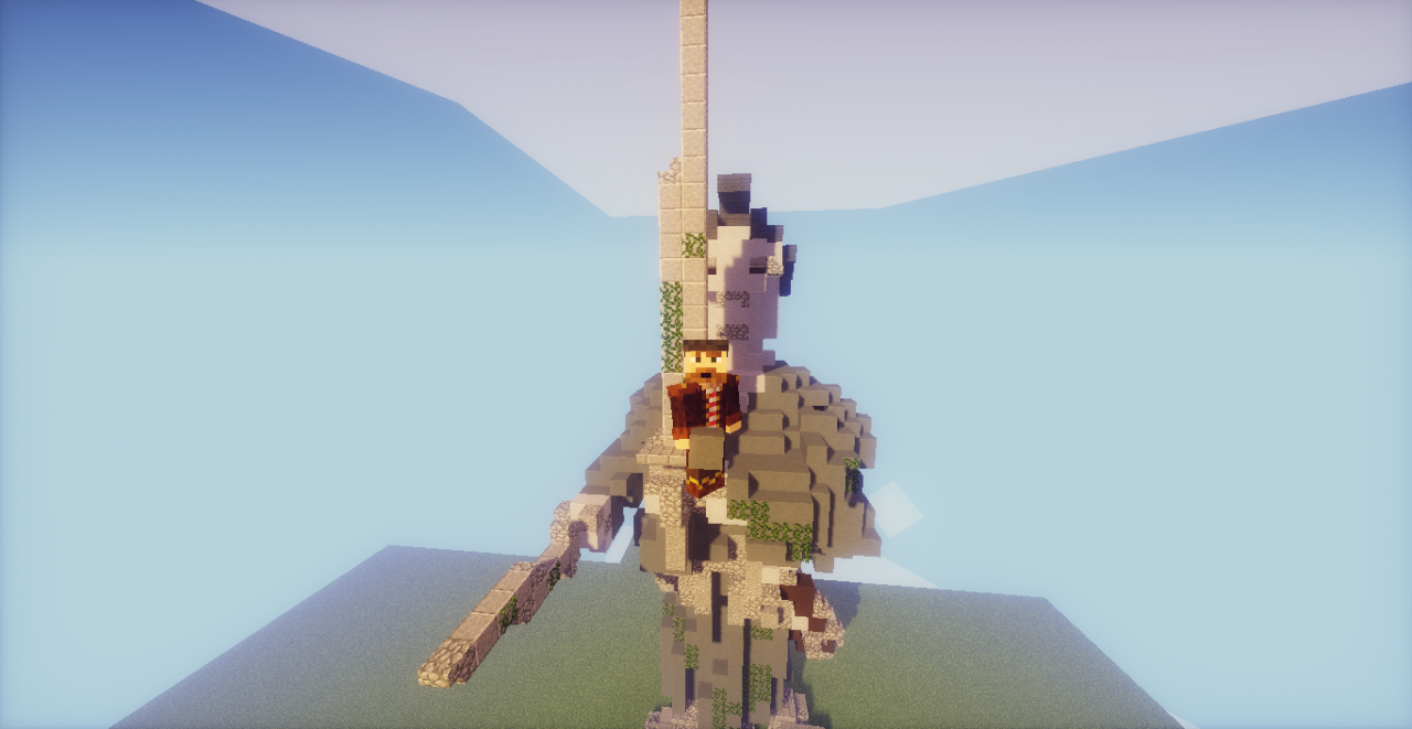 Statue de Guerrier Japonais/Samouraï. Minecraft Map