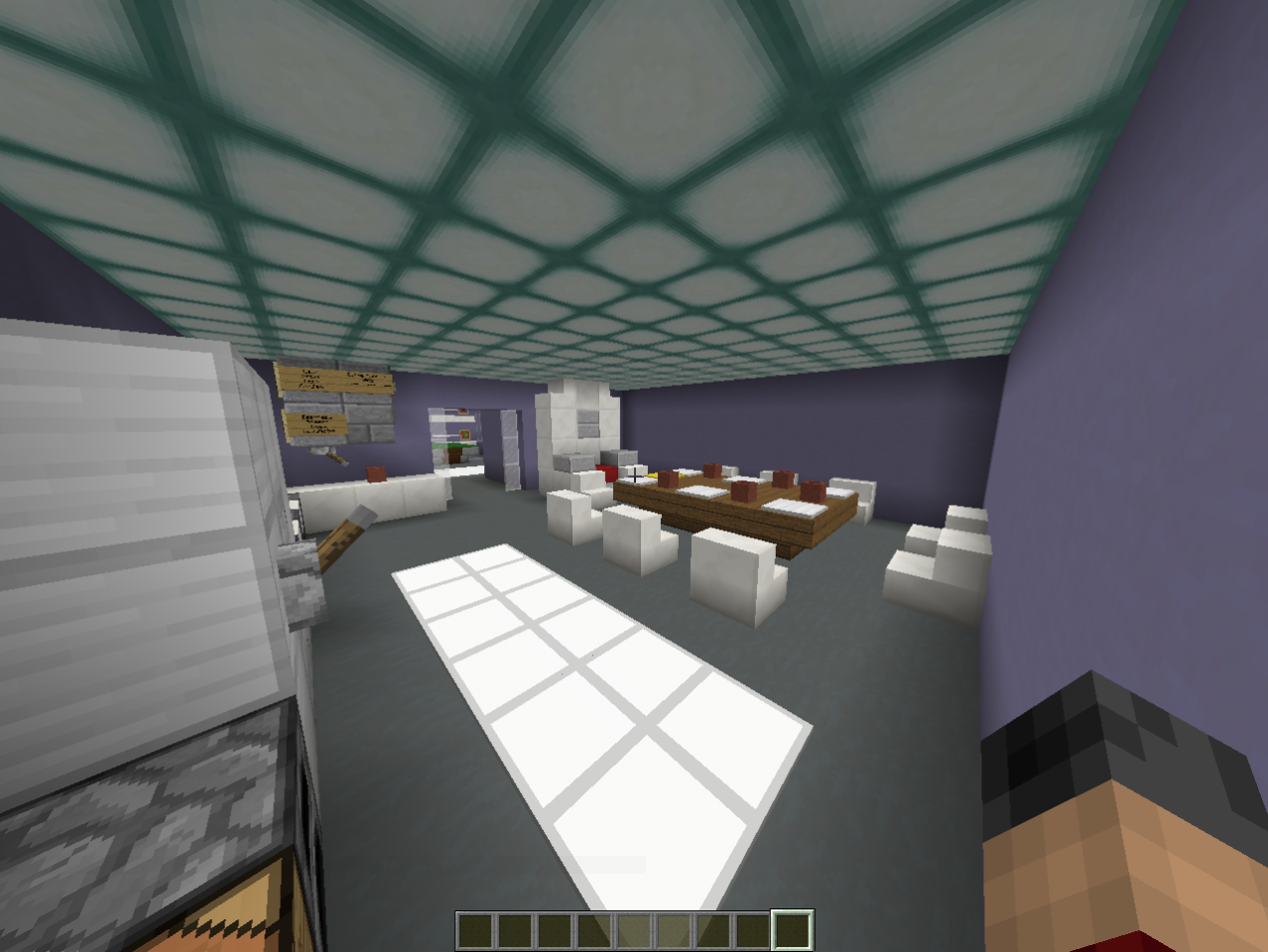 Awesome aMiencraft modern inside house Minecraft Map