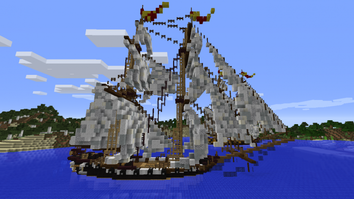 HMS Chariot | Corvette style ship Minecraft Map