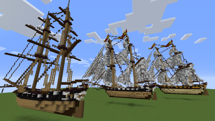 HMS Chariot | Corvette style ship Minecraft Map