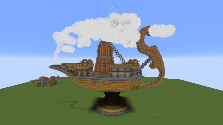 Genie Lamp Village Spawn Minecraft Map
