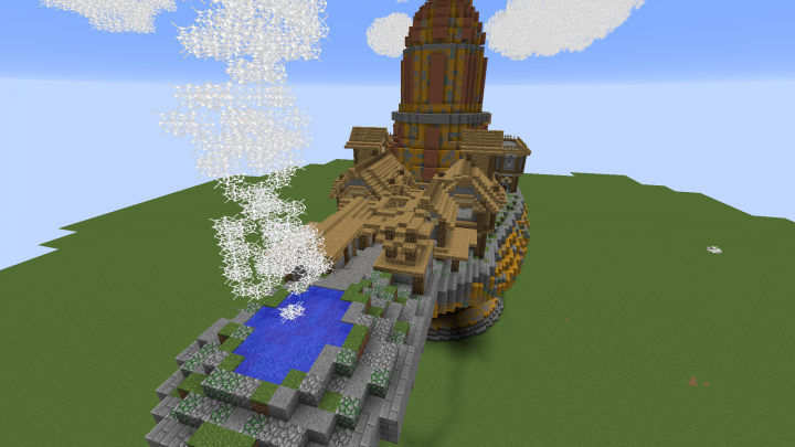 Genie Lamp Village Spawn Minecraft Map