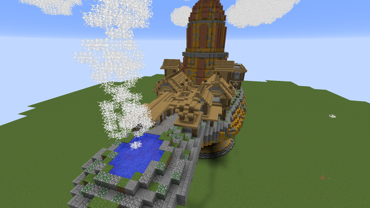 Genie Lamp Village Spawn Minecraft Map