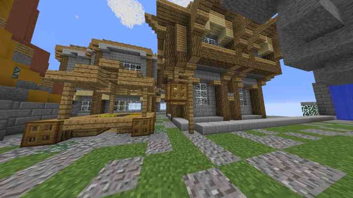 Genie Lamp Village Spawn Minecraft Map