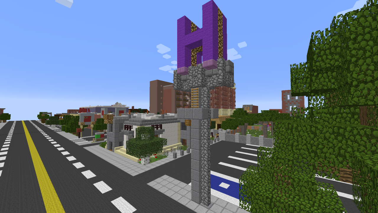 Periltse City - The Purple H (Restaurant) Minecraft Map
