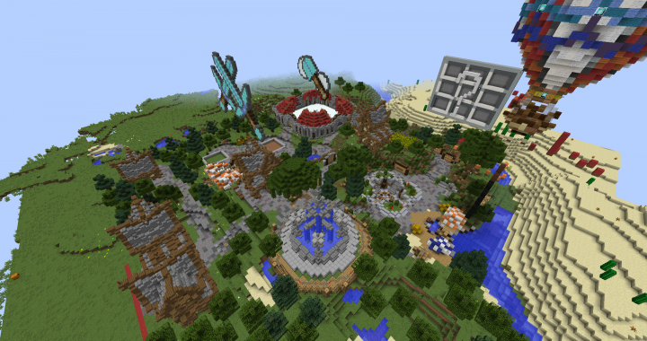 Spawn Survival Easy-Hard Minecraft Map