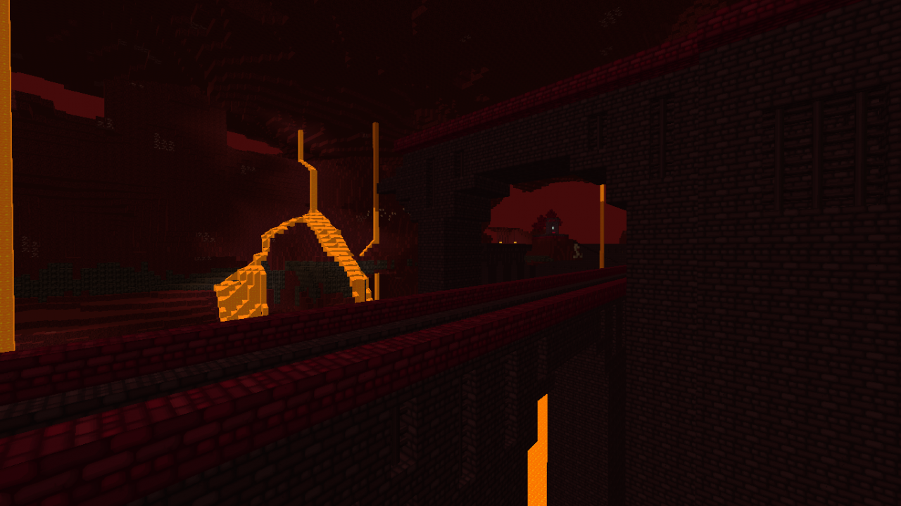 Transforming a NETHER FORTRESS Minecraft Map