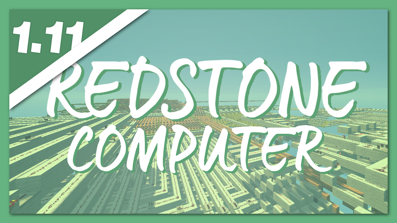 Playable Redstone Computer + create your own game Minecraft Map