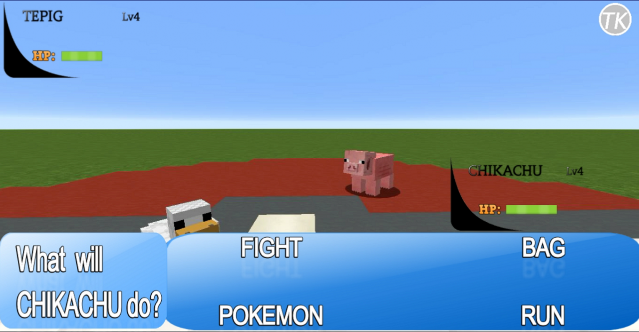 A REAL Minecraft Pokemon Battle Minecraft Map