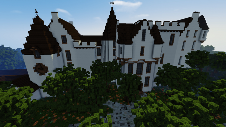 Белый дворец Minecraft Map