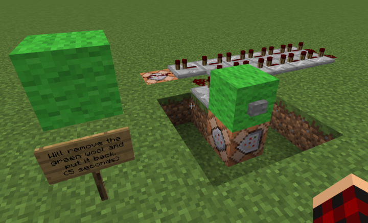 Setblock Button Command With Customize Able Delay Minecraft Map