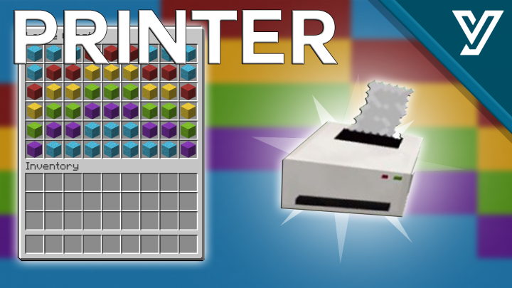 WORKING Printer in Minecraft Minecraft Map